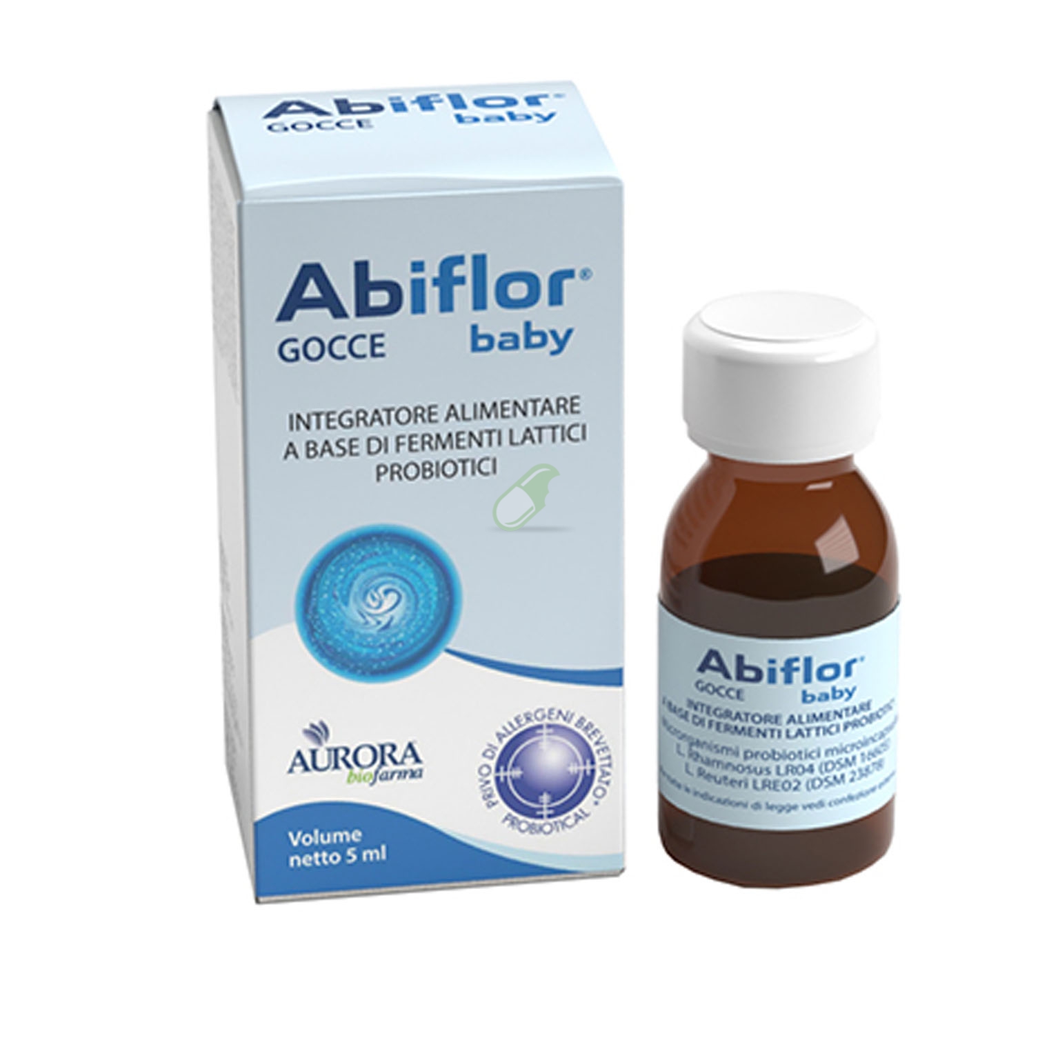 Aurora Biofarma Abiflor Gocce Baby Integratore 5ml... | Farmafarma.it