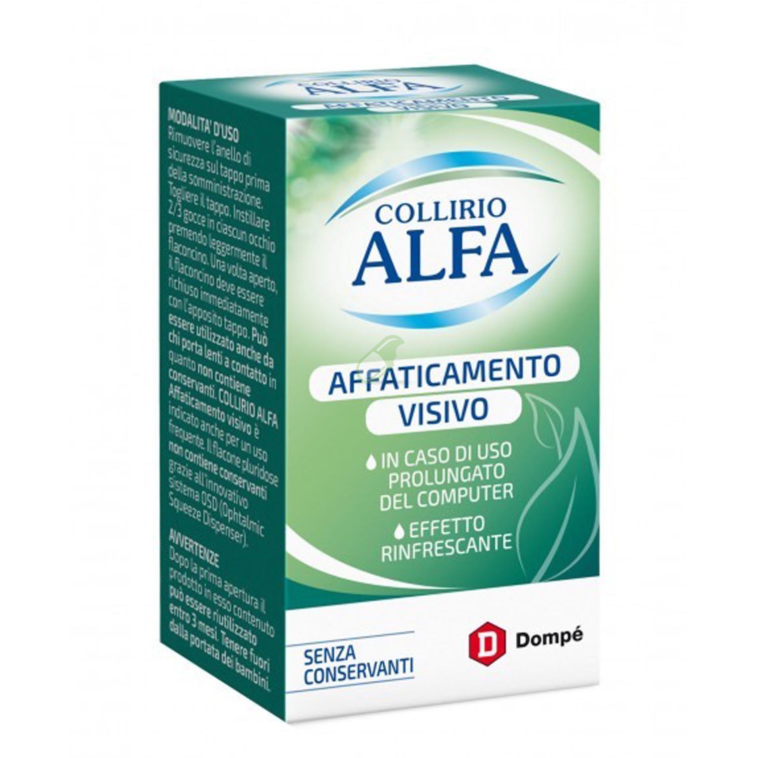 Dompe Prodotti Oftalmici Alfa Affaticamento Visivo... | Farmafarma.it