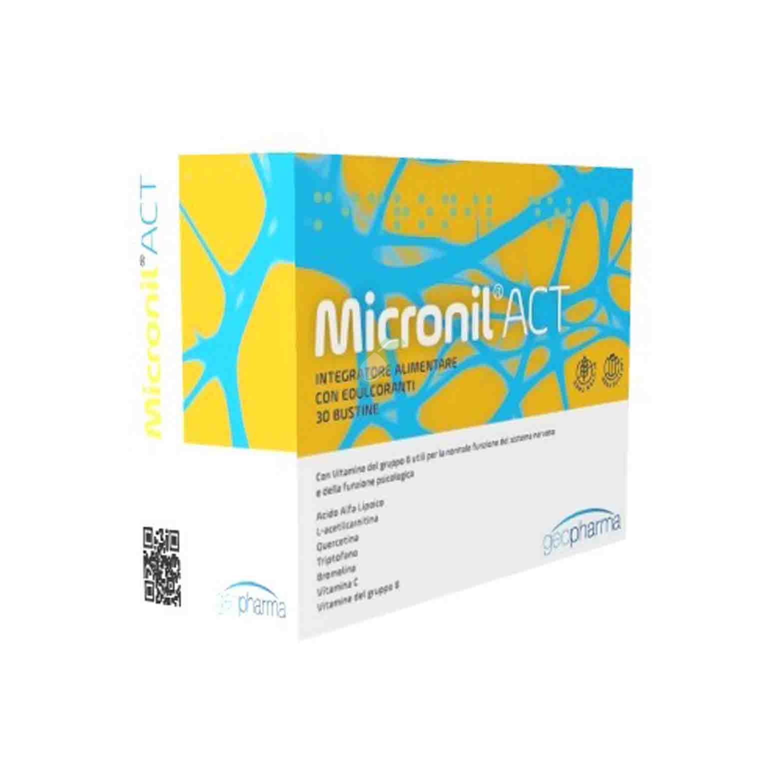 Micronil Act Integratore Geofarma 30 Bustine ... | Farmafarma.it