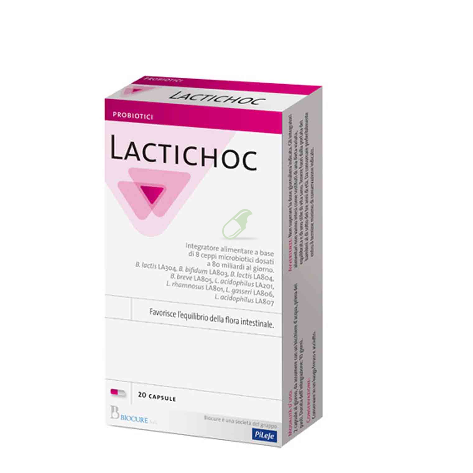 Biocure Lactichoc Integratore 20 Capsule Farmafarma | Farmafarma.it